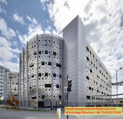 China Custom CNC Laser Cutting Aluminum Curtain Wall Panel Modern Building Facade for sale