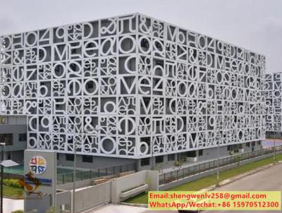 China CNC laser cutting panel Perforated panel 3mm Metal aluminum cladding for sale