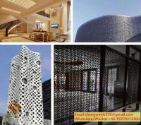 China CNC perforated aluminum screen Metal sheet aluminium panel facade cladding 3mm for sale