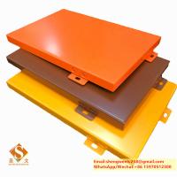 China gold color Metal aluminium perforated facade cladding for facade exterior cladding for sale