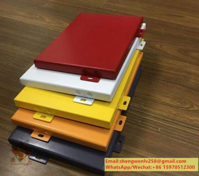 China guangdong Powder coated Metal aluminum solid panel cladding for facade exterior cladding for sale