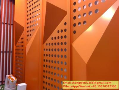 China China PVDF Metal aluminum perforated standard panel used for building exterior for sale