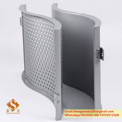 China curtain wall facade aluminum hollow decorative facade wall cladding exterior building curtain wall patterned facade for sale