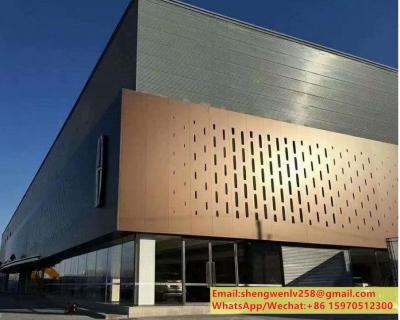 China Perforating metal facade panels solid aluminum panel for building wall cladding ceiling decoration for sale
