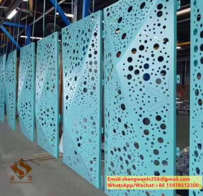 China aluminum perforated sheet for facade wall cladding panel exterior building cover for building or ceiling for sale