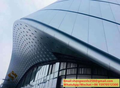 China aluminum perforated sheet for facade wall cladding panel exterior building cover for building or ceiling for sale