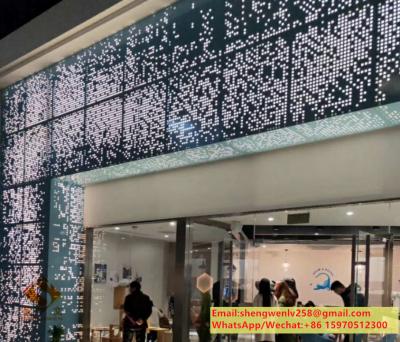 China Exterior Wall Decoration Material Aluminum Perforated Wall Panel for Project for sale
