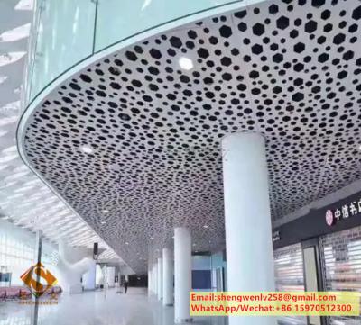 China Aluminum perforated wall panel for balcony facade with 3mm metal sheet with pvdf for sale