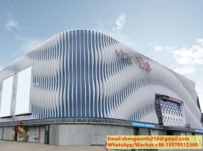 China 3D Aluminum perforated cladding panel for curtain wall facade cladding solid panel l exterior wall panel for sale