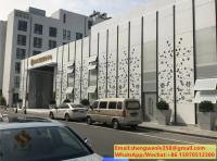China laser cut sheet Aluminum perforated panel for fence facade curtain wall with 2.5mm thickness metal panel for sale
