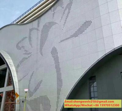 China super durable powder coated Aluminum CNC perforated decorative panel for air conditioner cover for sale
