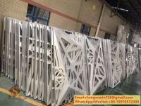China Aluminum perforated hollow panel cladding panel 2.5mm thickness for window decoration for sale