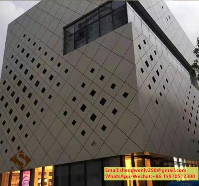 China China factory super durable powder coated Aluminum CNC perforated decorative panel for facade wall panel cladding panel for sale