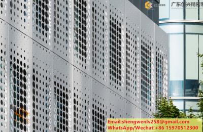 China Manufacture Solid Aluminum Panel Aluminium Perforated Panel for Facade for sale