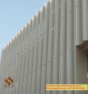 China Aluminum cnc perforated panel Metal aluminum cladding panel carved panel sheet for facade for sale