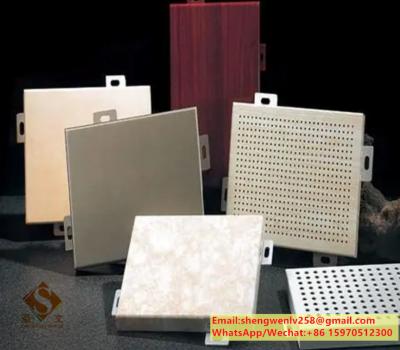 China Custom Aluminium Veneer Attractive Design Wood/Stone Grain Aluminum Veneer Project for sale