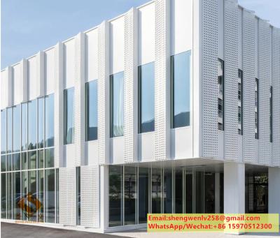 China Aluminum CNC perforated panel Metal aluminum cladding panel carved panel sheet for facade for sale
