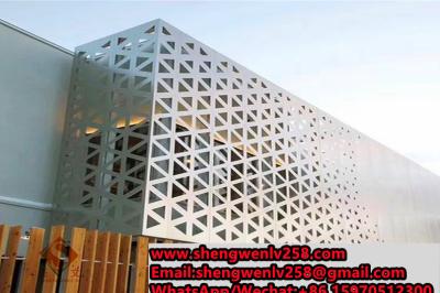 China perforated 3mm metal aluminum cladding panel with powder coated for facade curtain wall solid panel single panel for sale