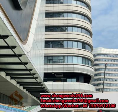 China Aluminum hollow wall panel for curtain wall facade cladding wall panel with 2mm thickness perforated screen for sale