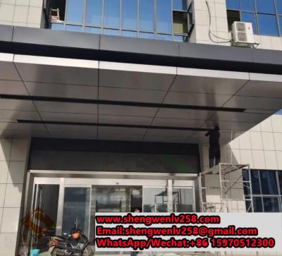 China Aluminum perforated wall panel for curtain wall facade cladding wall panel with 2mm thickness hollow design for sale