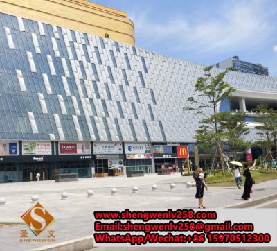 China Modern Exterior Facade System Solid Aluminum Carved Wall Cladding for sale