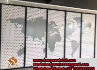 China Aluminum perforated sheet for facade cladding fence with 2mm thickness laser cutting for sale