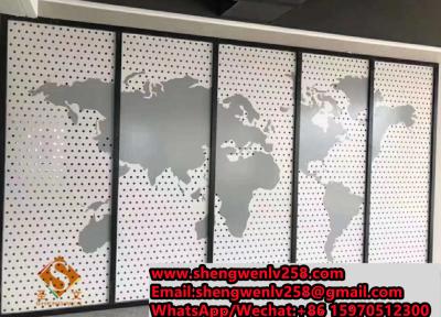 China Aluminum perforated sheet for facade cladding fence with 2mm thickness laser cutting for sale