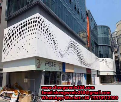 China Aluminum laser cut wall panel sheet for fence decoration perforated screen panel for sale