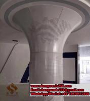 China 3D Aluminum laser cut panel sheet for lobby decoration with peacock pattern for sale