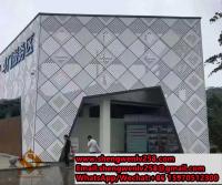 China Aluminum perforated panel for window shading with 3mm metal sheet with powder coated for sale