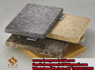 China Solid Unique Design Commercial Metal Wall Panel Marble Grain Aluminum Veneer for sale