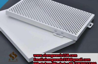 China Aluminum perforated screen for facade curtain wall with 5mm thickness metal panel for sale