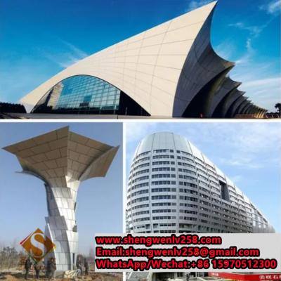 China Custom Size Manufacturer Exterior Wall Building Materials Aluminum Veneer for sale
