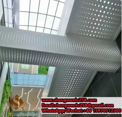 China Laser cut panel hollow panel 2.5mm Metal aluminum cladding for curtain wall powder coated for sale
