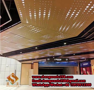 China Exterior Wall Panels Building Material Perforated Aluminum Panel for Office Ceiling for sale