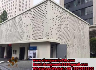 China 2mm Metal aluminum cladding wall panel with powder coated finish barley for sale