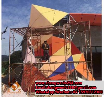 China Construction Material Wall Tile Aluminum Facade Perforated Panel for sale