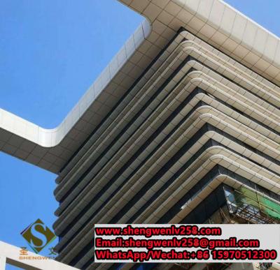 China Timber Look Metal Wall Panel Facade Cladding Aluminum Panel for sale