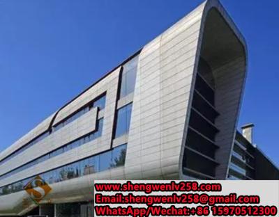 China Metal Wall Panel Decorative Material Aluminum Expanded Mesh Facade for sale