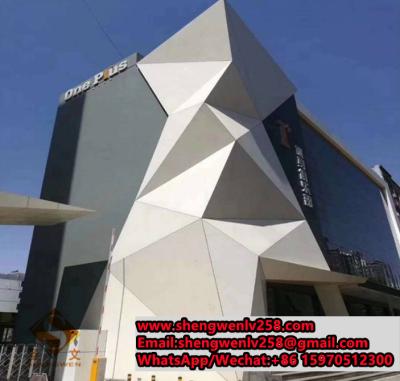 China perforated aluminum veneer sheet metal facade cladding panel 2.5mm thickness for curtain wall facade decoration for sale