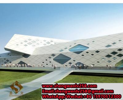 China Building Facade Aluminum Cladding Laser Cut Metal Wall Panel with Perforated for sale