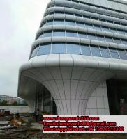 China aluminum veneer sheet laser cutting metal facade cladding panel 2.5mm thickness for hotel decoration for sale