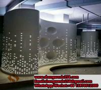 China Solid aluminum facade panel for wall cladding powder coated RAL color gold color for sale
