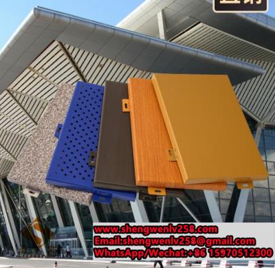 China custom made aluminum panel cladding panel with pvdf finish for facade curtain wall for sale