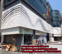 China Aluminum Veneer PVDF Solid Aluminum Perforated Wall Cladding Material for sale