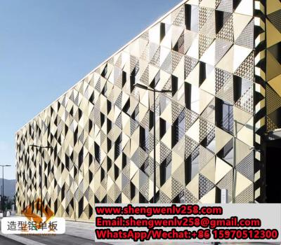 China 3D Wallpaper Building Metal Cladding Aluminum Facade Panel for sale