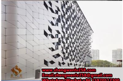 China Architectural Aluminium Panel 3mm Thickness Perforated Louver Shading Panel for sale