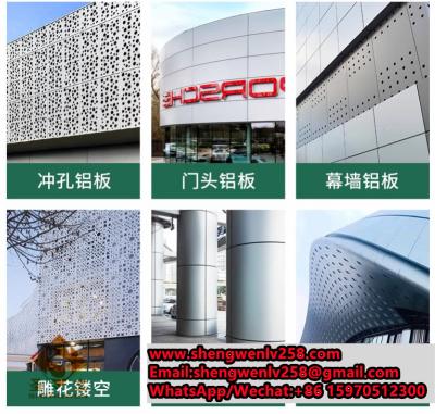 China Building Material Wallpaper Aluminum Facade Perforated Wall Panel for sale
