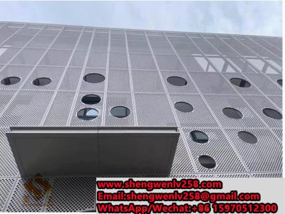 China Aceplate Building Material Wallpaper Aluminum Facade Perforated Wall Panel for sale