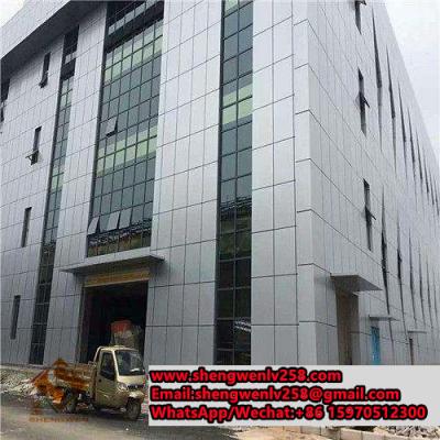 China Wood Grain Building Material Aluminum Solid Panel Wall Cladding for sale